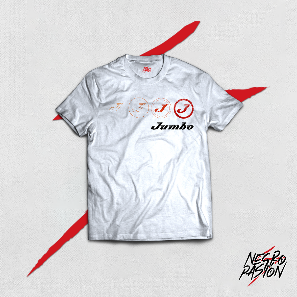 Camiseta Oficial - Jumbo - Evolución "J" – negropasion